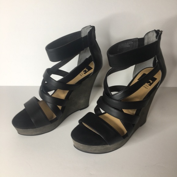 BC Footwear | Shoes | Bc Footwear Heeled Wedge Sandals | Poshmark